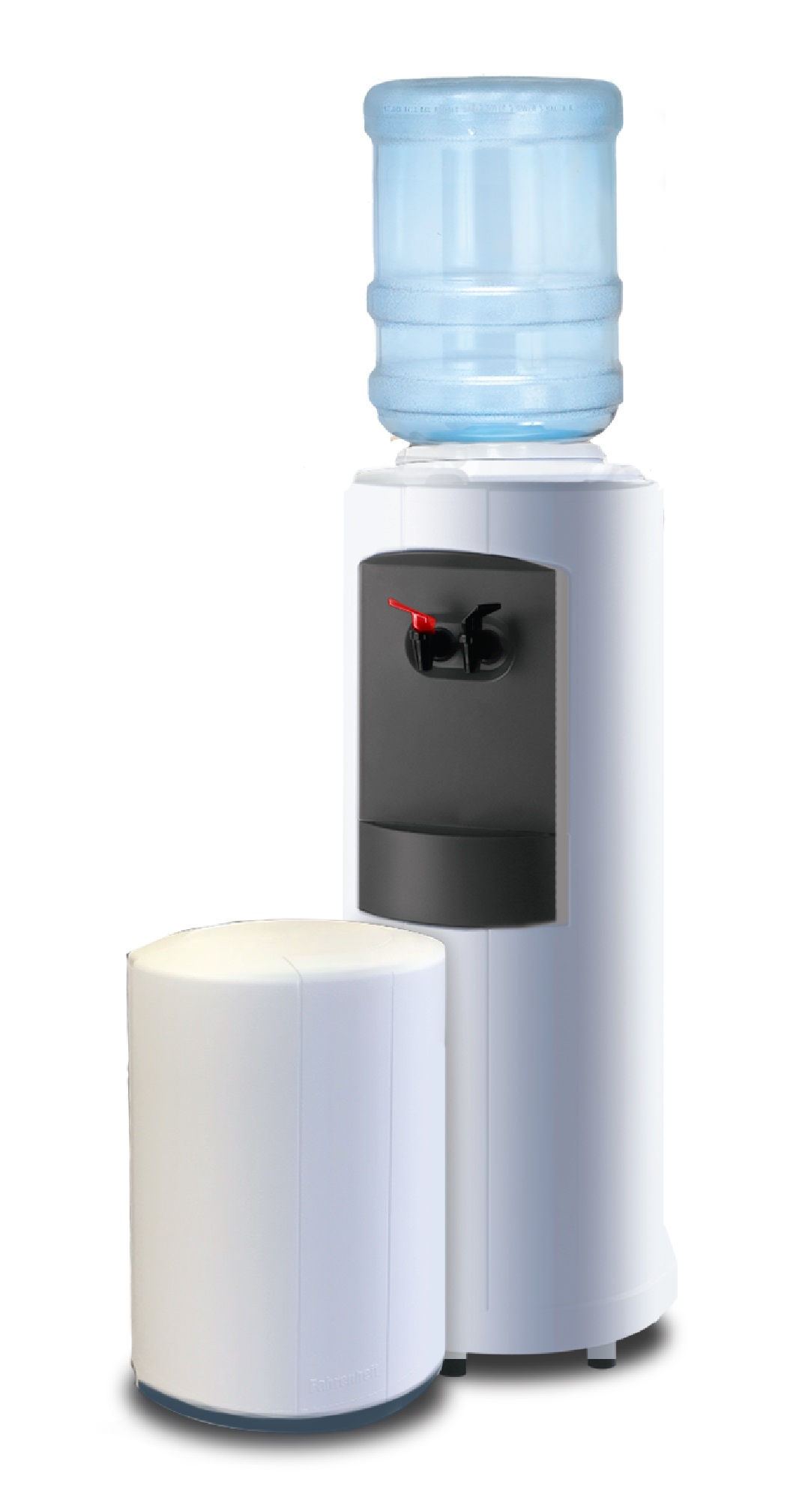Fahrenheit Water Cooler -White Cabinet with Black Trim Kit - Hot/Cold