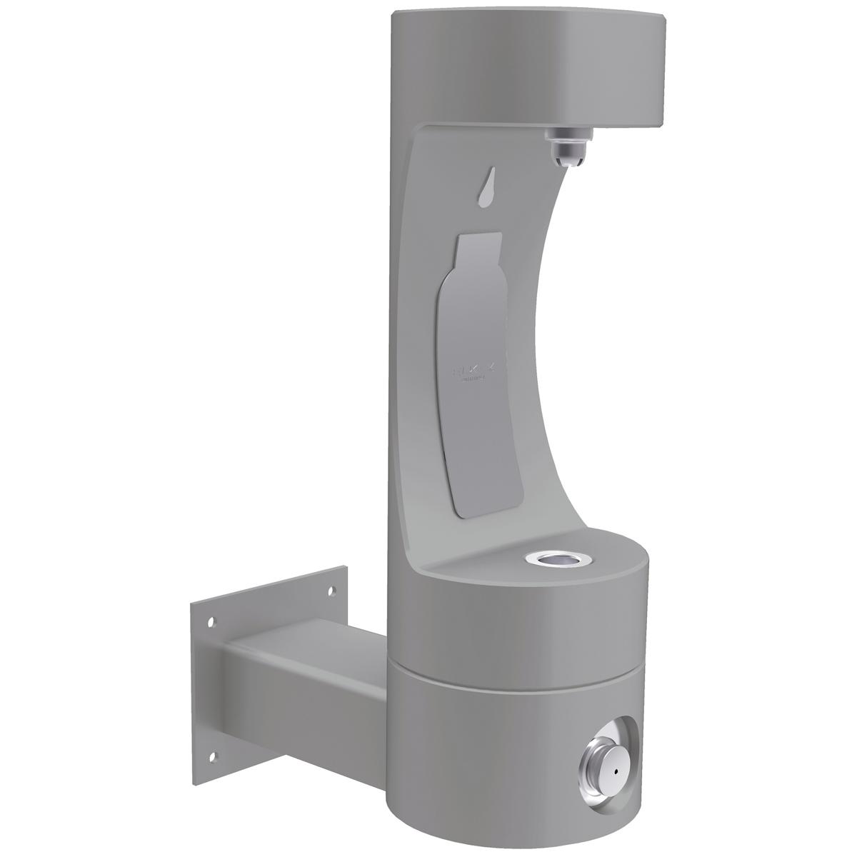 Elkay Outdoor EZH2O Bottle Filling Station Wall Mount Non-Filtered Gray