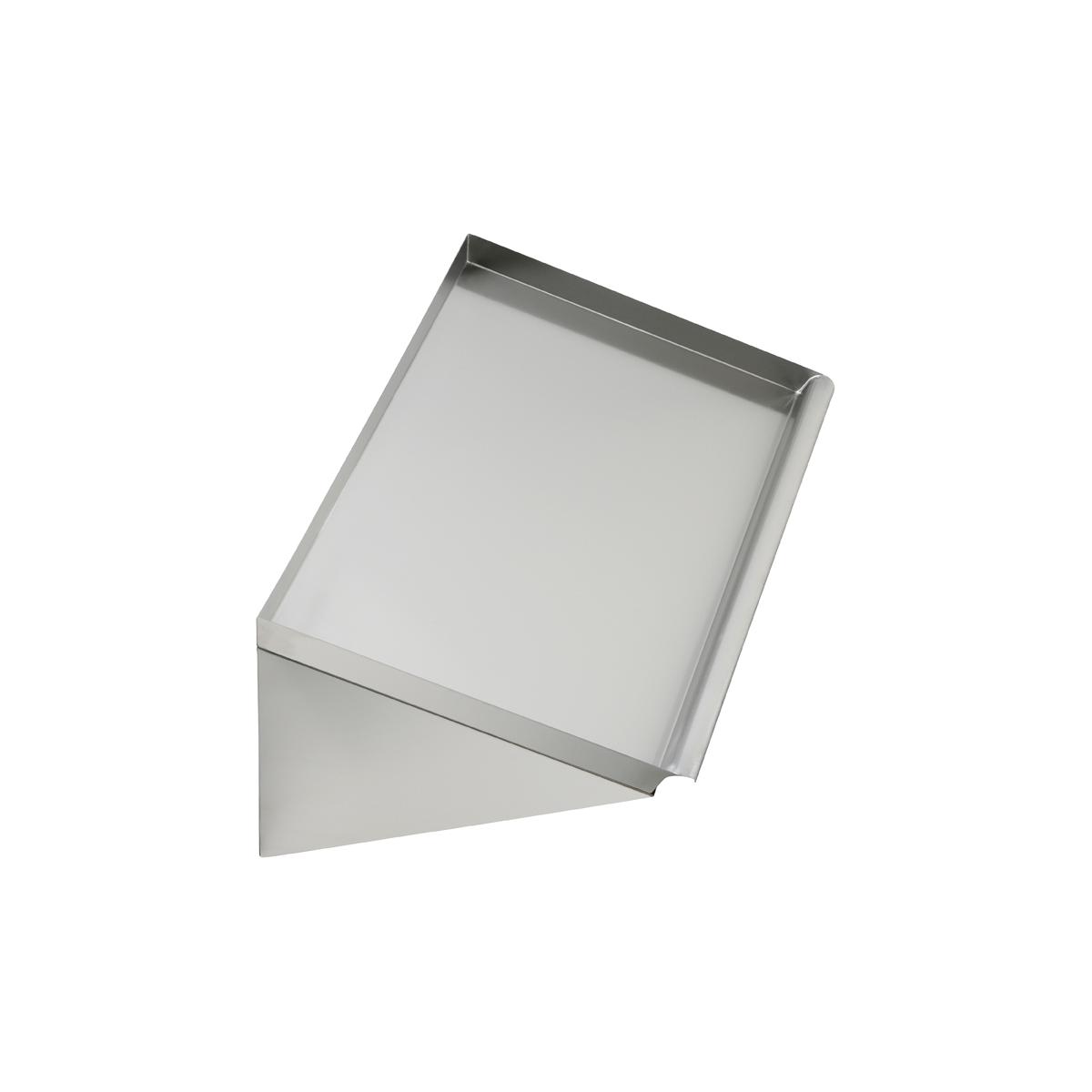 Elkay Slant Rack, 42X20 OA, Wall Brackets Included, 18 GA, 300 SS, NSF