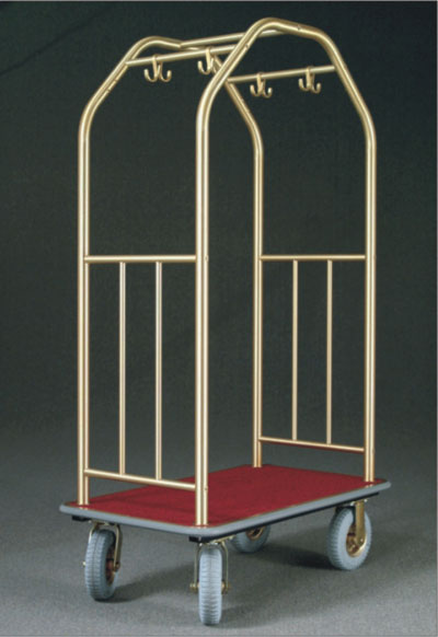 41.5" Glaro Glider Premium Bellman Cart with 4 Pneumatic Wheels - With ...