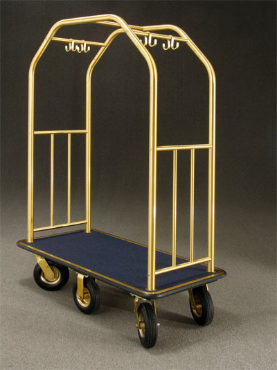 49.5" Glaro Glider Premium Bellman Cart with 6 Pneumatic Wheels - With ...