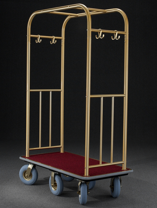 41.5" Glaro Glider Premium Bellman Cart with 6 Pneumatic Wheels - With ...